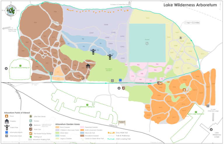 Arboretum Map – Lake Wilderness Arboretum